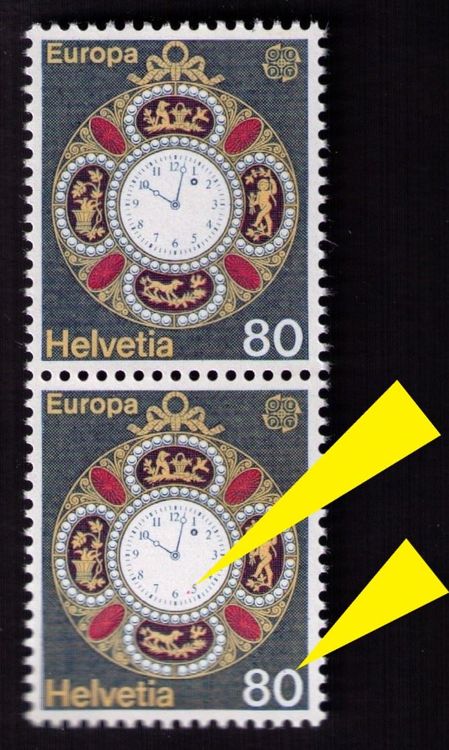 1976_577.2.01a)+b) Abart "2 ROTE PUNKTE"_Paar zum Vergleich! (Neu (gemäss Beschreibung)) in ...