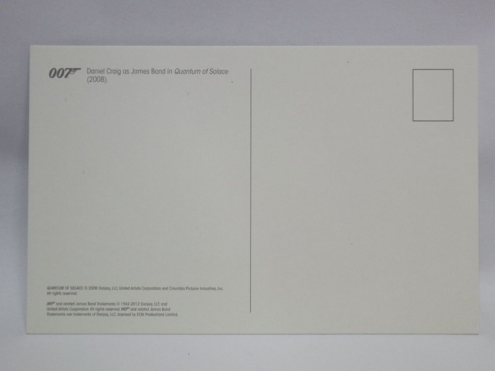 AK 007 James Bond Quantum Of Solace Daniel Craig (Neu (gemäss ...