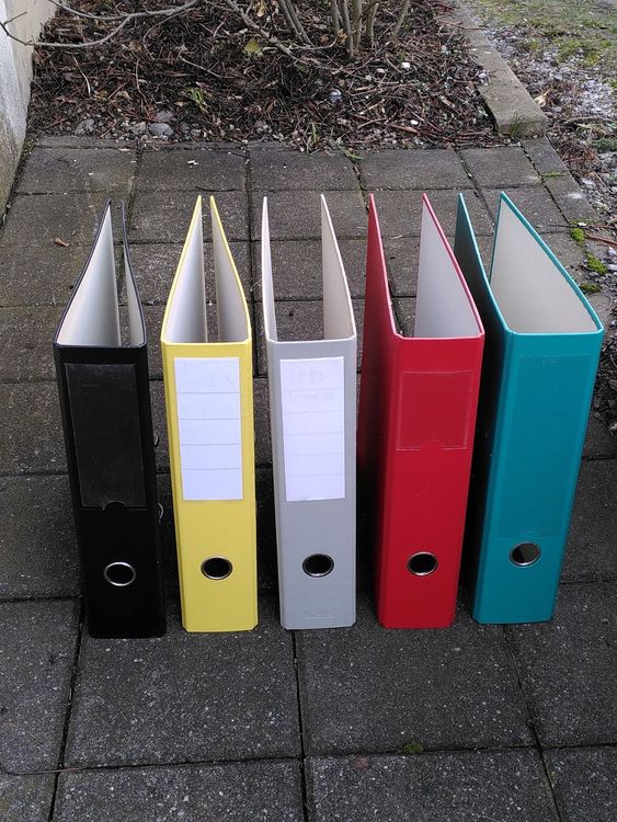 Ordner 5 Stück zusammen für total 1 Franken | Kaufen auf Ricardo