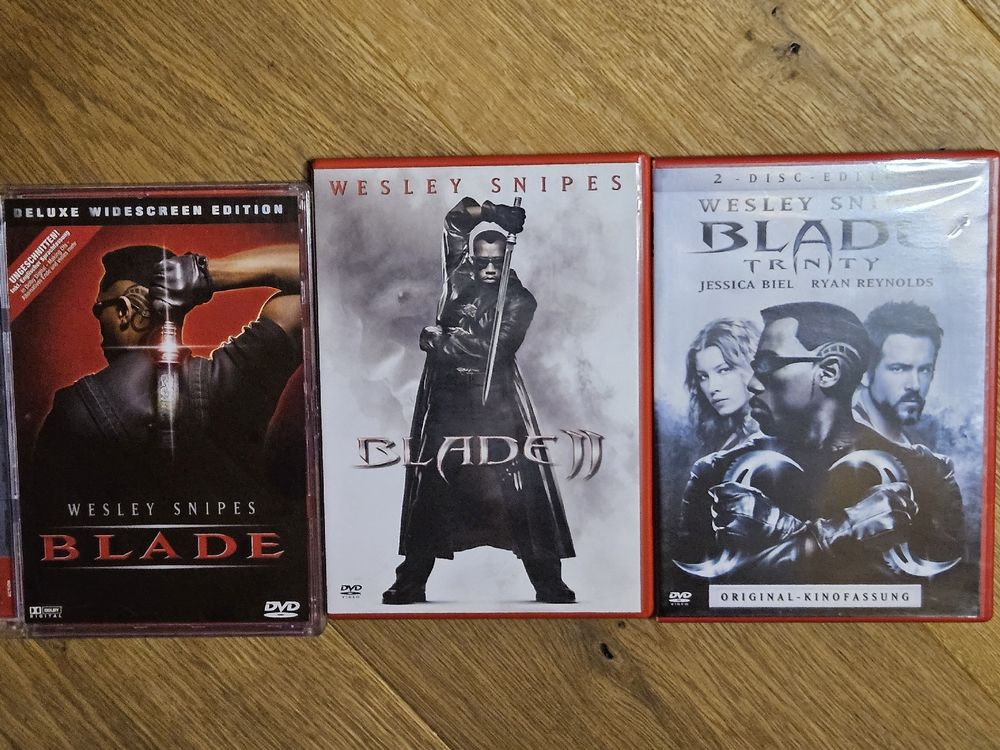 Blade Trilogie - Wesley Snipes Kultfilme - DVD Bundle (Gebraucht) in ...