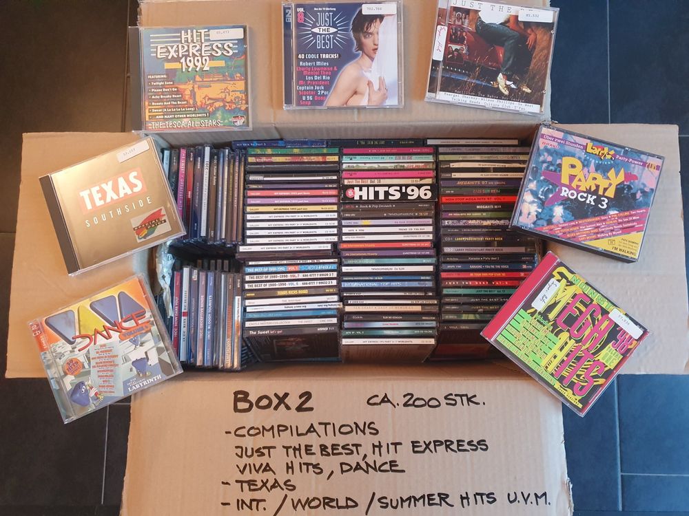 CD Sammlung BOX 2 ca. 200 Stk. (Gebraucht) in Wilen b. Wollerau für CHF 42 – nur Abholung auf ...