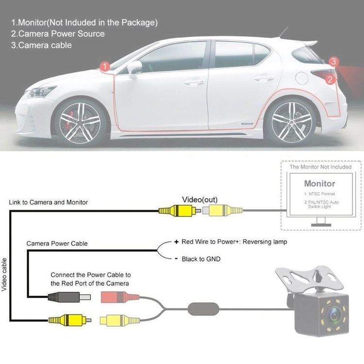 Cinch Kabel Verlängerung Rückfahrkamera Autoradio 6 Meter (Neu und ...