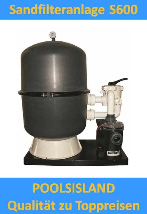 Sandfilteranlage S600 inkl. Filterpumpe ; Schwimmbadfilter (Neu und ...