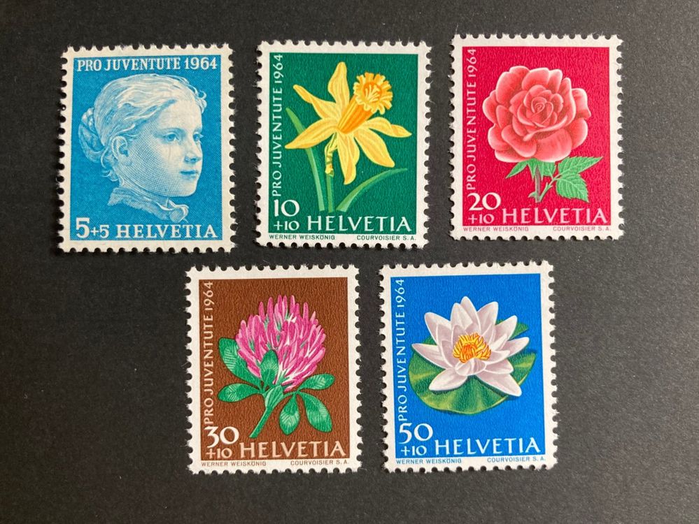 Pro Juventute 1964 - komplette Serie ** (ZNr 205 bis 209) (Neu (gemäss ...