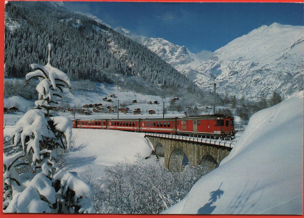 FIESCH Die Furka-Oberalp-Bahn bei Fiesch (Gebraucht) in Jona für CHF 8. ...