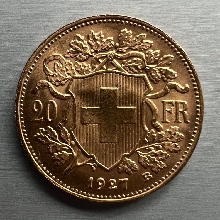 Goldvreneli 20 Fr. 1927 | Kaufen auf Ricardo