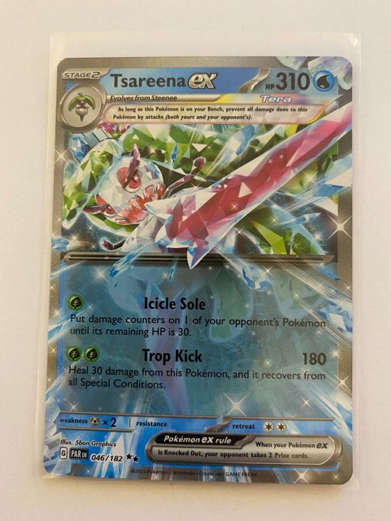 Pokemon Tsareena EX 046/182 Paradox Rift EN (Neu (gemäss Beschreibung ...