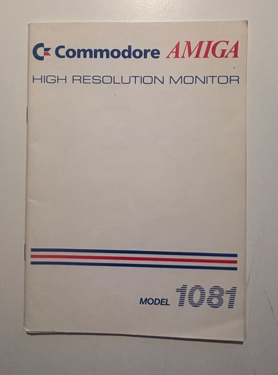 Commodore Amiga - High Resolution Monitor Model 1081 (Gebraucht) in ...