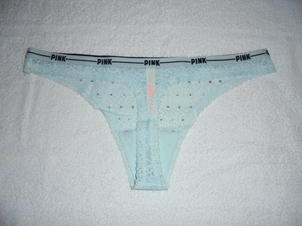 VICTORIA'S SECRET SPITZENTANGA MIT GLITZERSTEINCHEN, M, NEU (Neu und ...