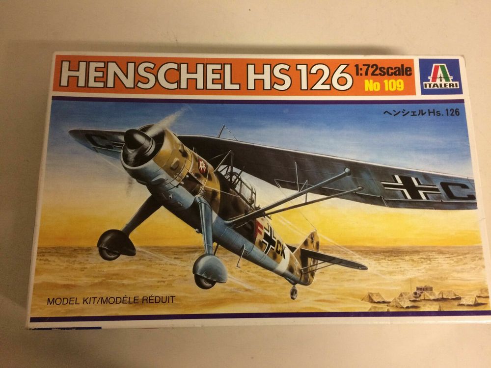 plastic model kit 1/ 72 ITALERI N 109 HENSCHEL HS 12 (Neu und originalverpackt) in Vezia für CHF ...