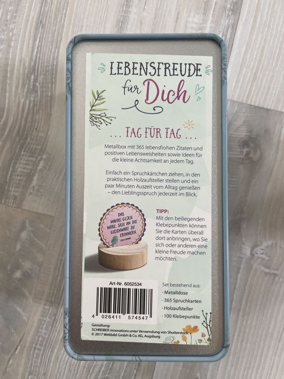 Spruchkarten Lebensfreude für Dich (Neu (gemäss Beschreibung)) in Hellikon für CHF 5 – mit ...