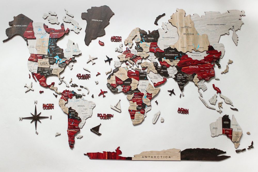 URBAN - Weltkarte aus Holz L (Neu und originalverpackt) in Burgdorf für CHF 165 – mit Lieferung ...