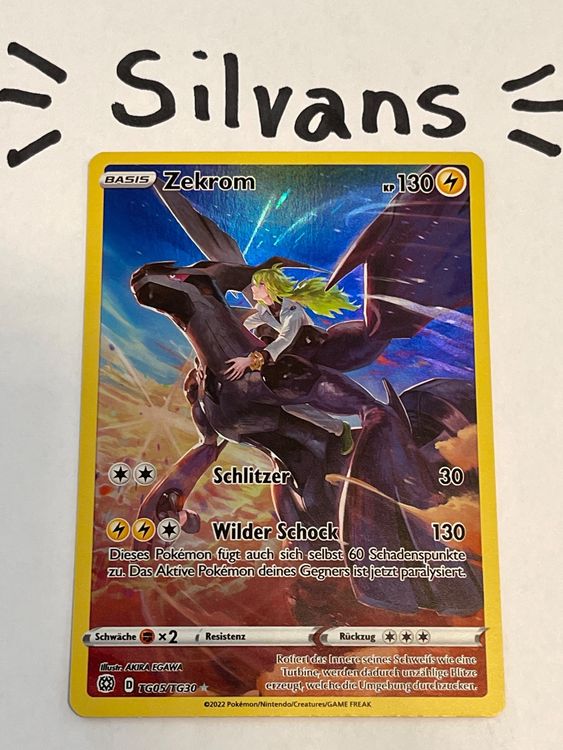 Zekrom Character Rare Strahlende Sterne Brilliant Stars DE (Neu (gemäss ...