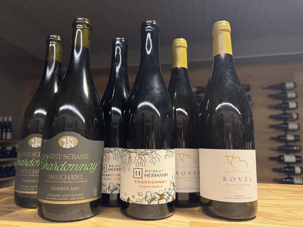 6x Top Chardonnay (Marugg, Saint-Sébaste, Roman Hermann) (Neu (gemäss ...