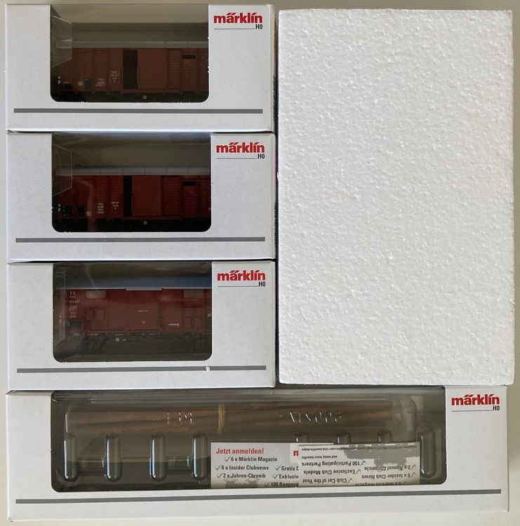Märklin 46056-Güterwagenset-Epoche lll-Wechselstrom-Spur H0 (Neu und ...