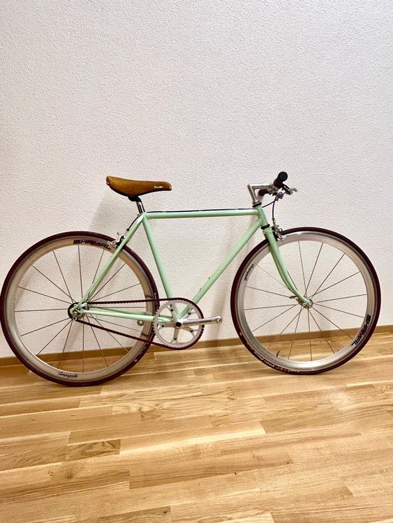 Fixie Singlespeed Velo mit Campagnolo SHAMAL Laufrädern | Kaufen auf ...