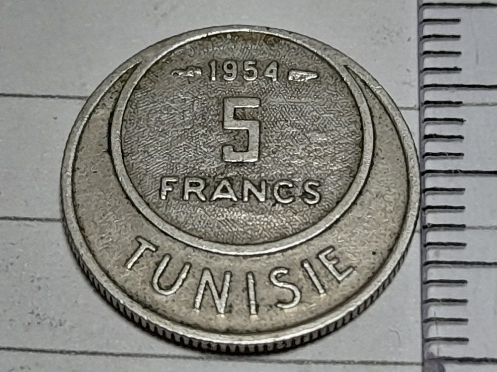 Tunesien 5 Franken 1954 "Französisches Protektorat" | Kaufen auf Ricardo