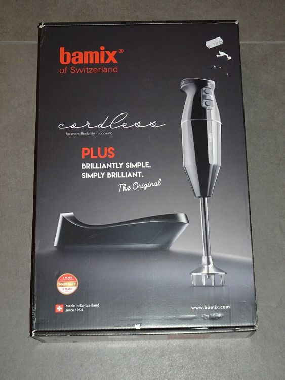 Bamix Stabmixer cordless PLUS rot (Neu und originalverpackt) in ...