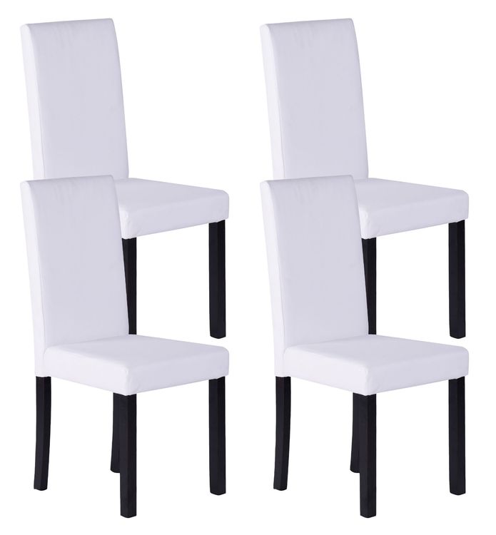 Essstuhle Leder Weiss