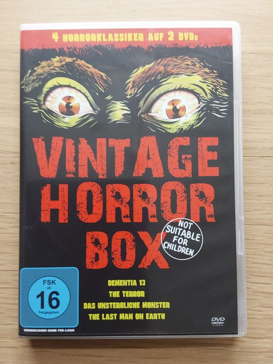 4 Horrorklassiker, Vintage Horror Box, 2 DVDs | Kaufen auf Ricardo