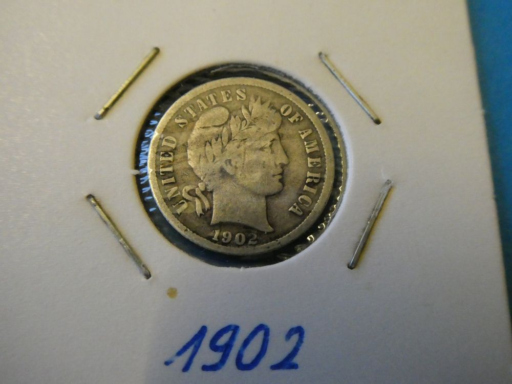 USA 1902, 1 Dime - Silber (Gebraucht) in Hinterforst für CHF 7 – mit ...