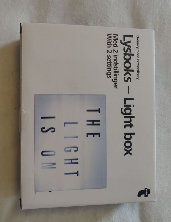Lysboks Lightbox with 2 Settings | Kaufen auf Ricardo