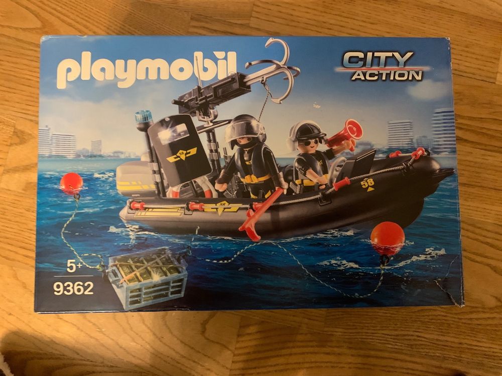 Playmobil City Action(9362)SEK-Schlauchboot (Gebraucht) in Aesch ZH für ...
