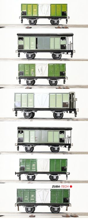 Buco 7x Güterwagen der SBB, Spur 0, 3-Leiter WS, ohne OVP (Gebraucht ...