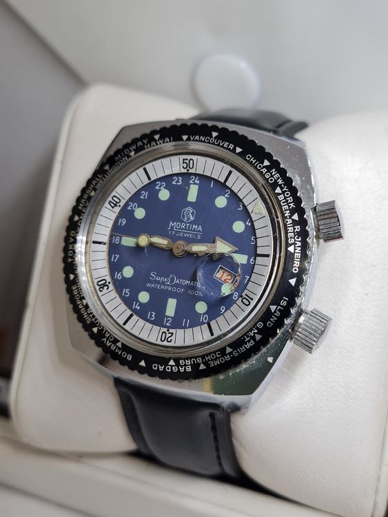 Mortima Super Datomatic World Time - neu (NOS) - läuft gut (Gebraucht ...