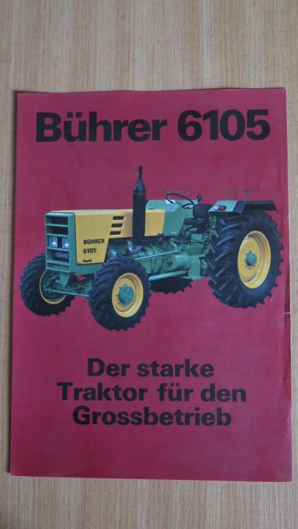 Bührer Traktor Prospekte 685 und 6105 (Neu (gemäss Beschreibung)) in ...