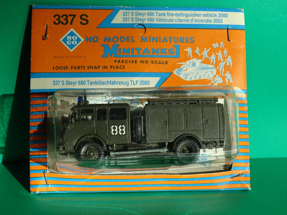 Steyr 680 Tanklöschfahrzeug von Roco 1/87 (Gebraucht) in Bretzwil für ...