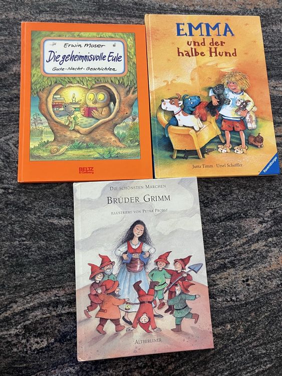 3 Kinderbücher: Gebrüder Grimm, Eule, Emma (Gebraucht) in Dietlikon für ...