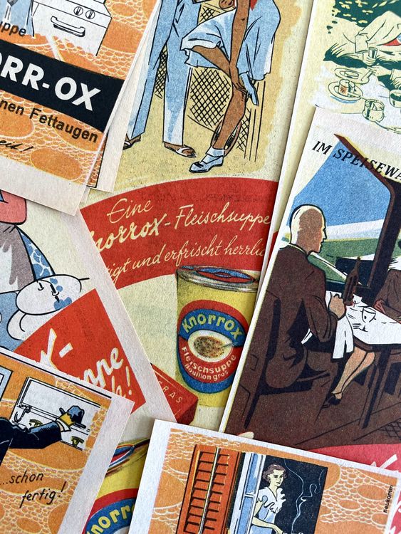 Knorr Ox - 11 alte Werbungen / Anciennes publicités 1947/48 (Gebraucht ...