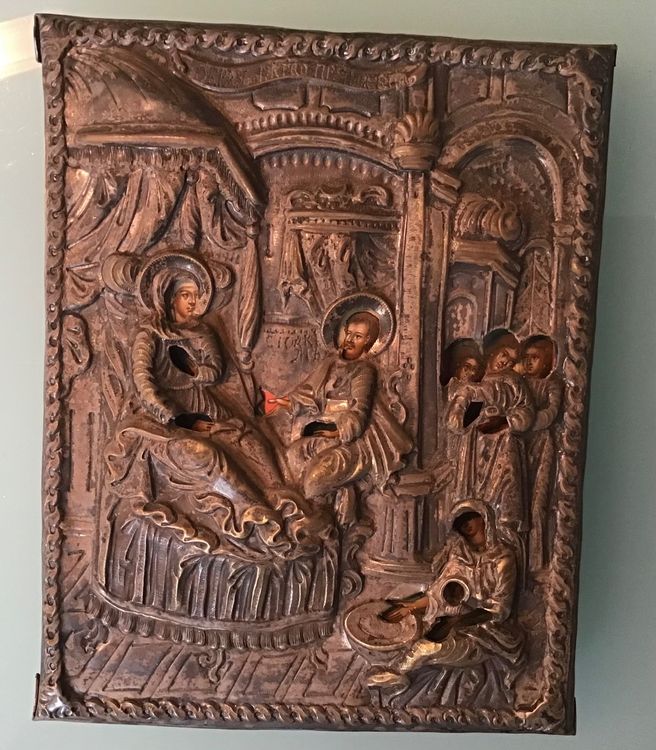 Ikone antik von 1792, Russland, Throndarstellung | Kaufen auf Ricardo