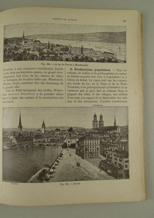 ROSIER: MANUEL-ATLAS SUISSE 1898, HOLZSTICHE (Gebraucht) in Grüningen ...
