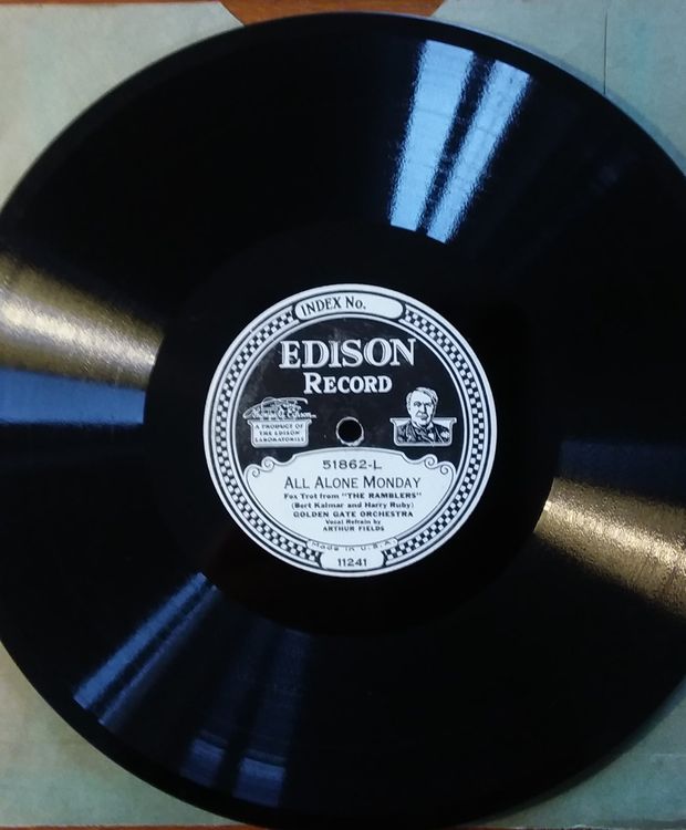 Thick EDISON RECORDS Vertical Cut GOLDEN GATE ORCH. - E+N- (Gebraucht ...