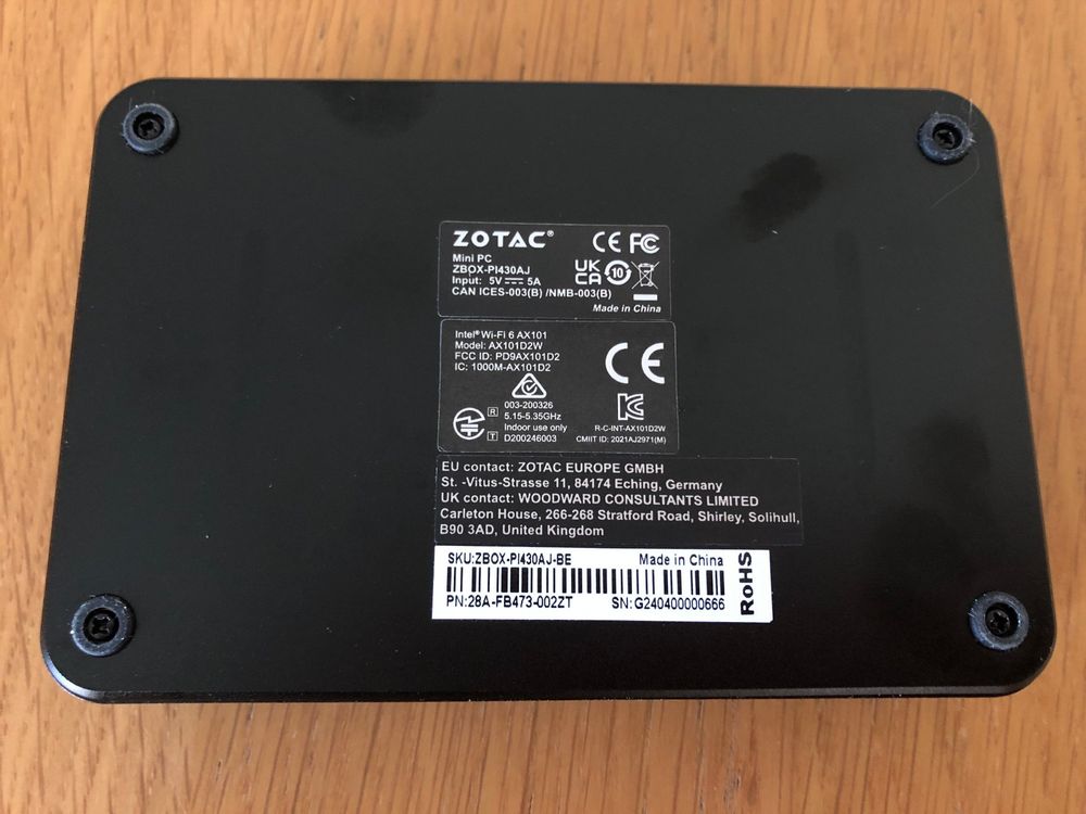 Neu: Mini-PC ZBOX pico PI430AJ with AirJet, 5 Jahre Garantie (Neu ...