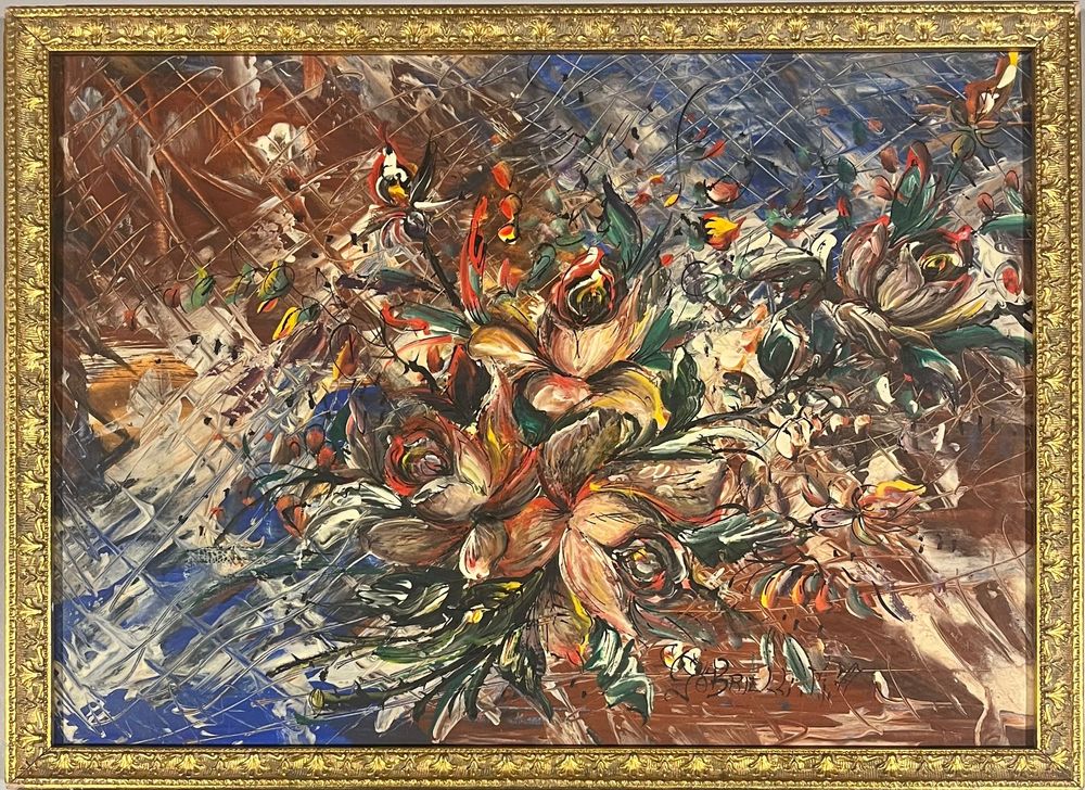 Abstrakte Stilleben Gemälde, Unleserlich Signiert | Kaufen auf Ricardo