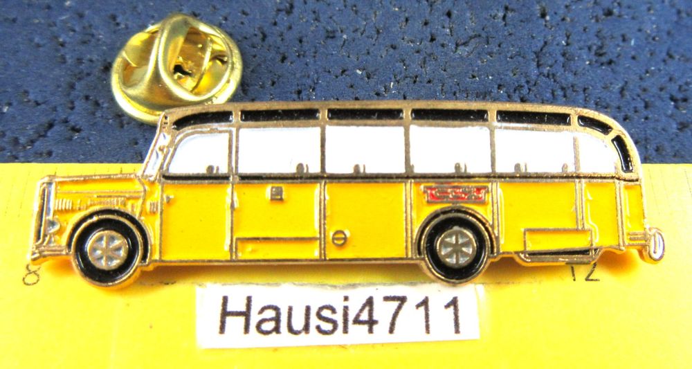 SAURER OLDTIMER POSTAUTO PIN PTT 45mm LAANNGGGGG (Gebraucht) in Ettingen für CHF 0.95 – mit ...