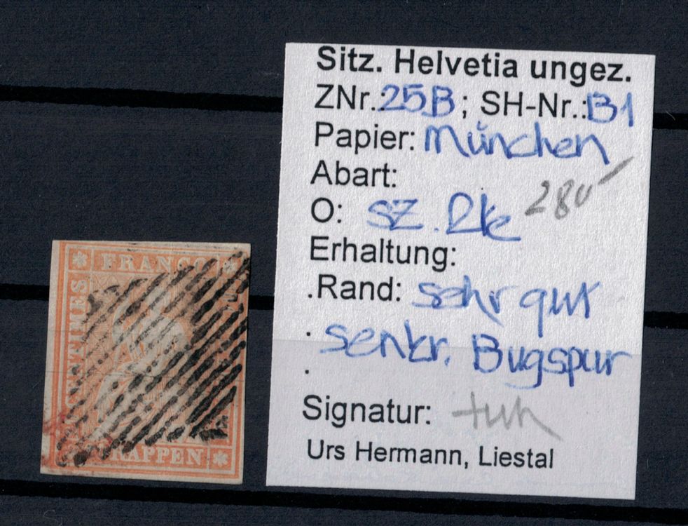 25B Strubel 20Rp orange vollrandig mit schwarzer Raute | Kaufen auf Ricardo