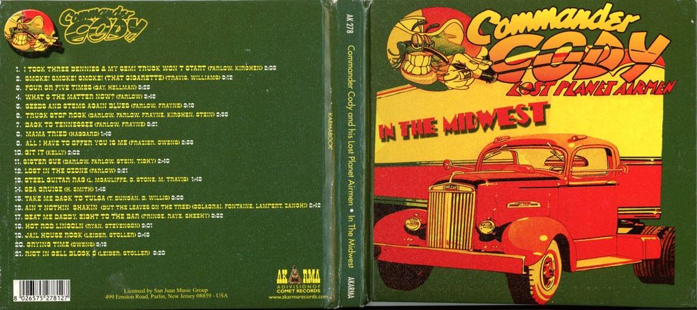 CD- COMMANDER CODY & HIS LOST PLANET AIRMEN – In The Midwest (Gebraucht ...