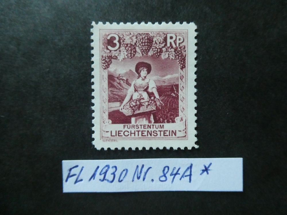 FL 1930 Nr. 84A ungestempelt (Gebraucht) in Lausen für CHF 1.5 – mit Lieferung auf Ricardo kaufen