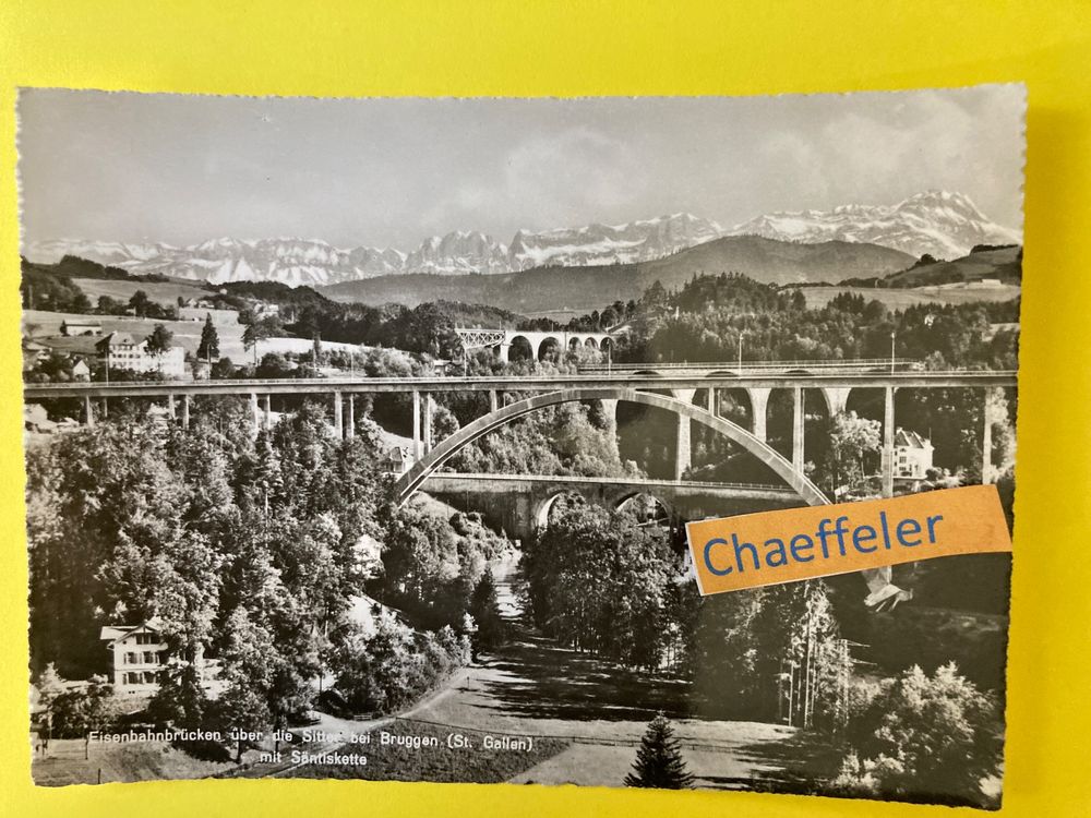 Eisenbahnbrücke über die Sitter bei Bruggen (St. Gallen) | Kaufen auf ...