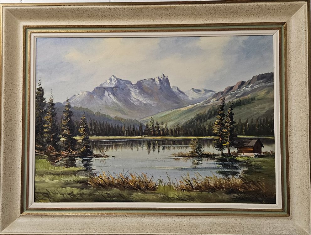 Landschaft gemälde signiert | Kaufen auf Ricardo