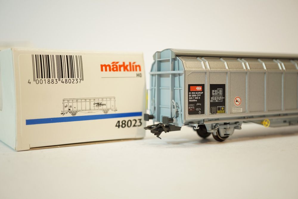 8∂ Märklin 48023 SBB Hbbillns Schiebewandwagen Cargo Domizil (Gebraucht ...