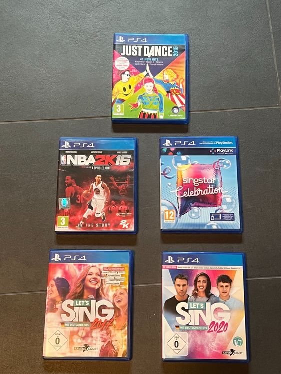 Playstation 4 + 2 Controller + 5 Spiele + Lenkrad + Gaspedal (Gebraucht) in für CHF 130 – mit ...