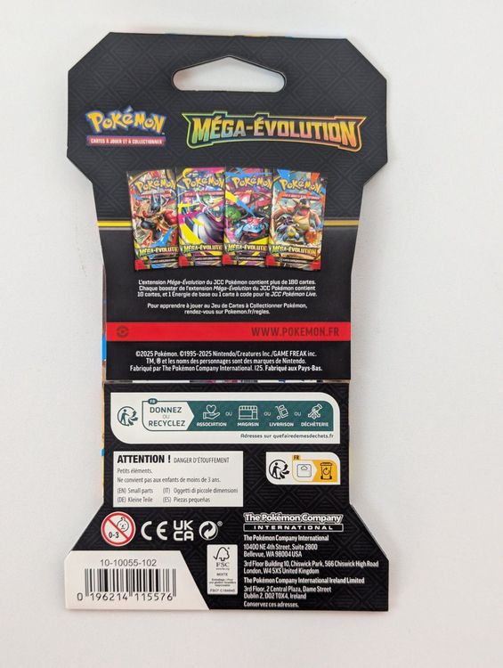 Sleeved Booster de Méga-Évolution Pokémon - Kangourex (Neuf avec emballage d'origine) à Yvorne ...