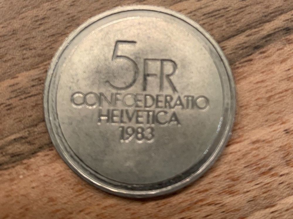 Confedation Helvetia 5 Fr 1983 Münze | Kaufen auf Ricardo