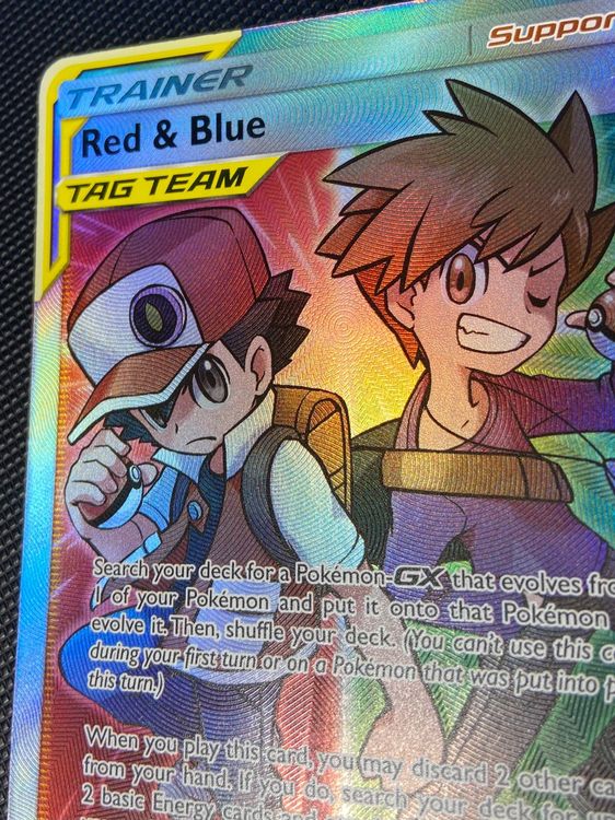 Pokemon Red & Blue Tag Team Full Art EN (Gebraucht) in Ersigen für CHF ...