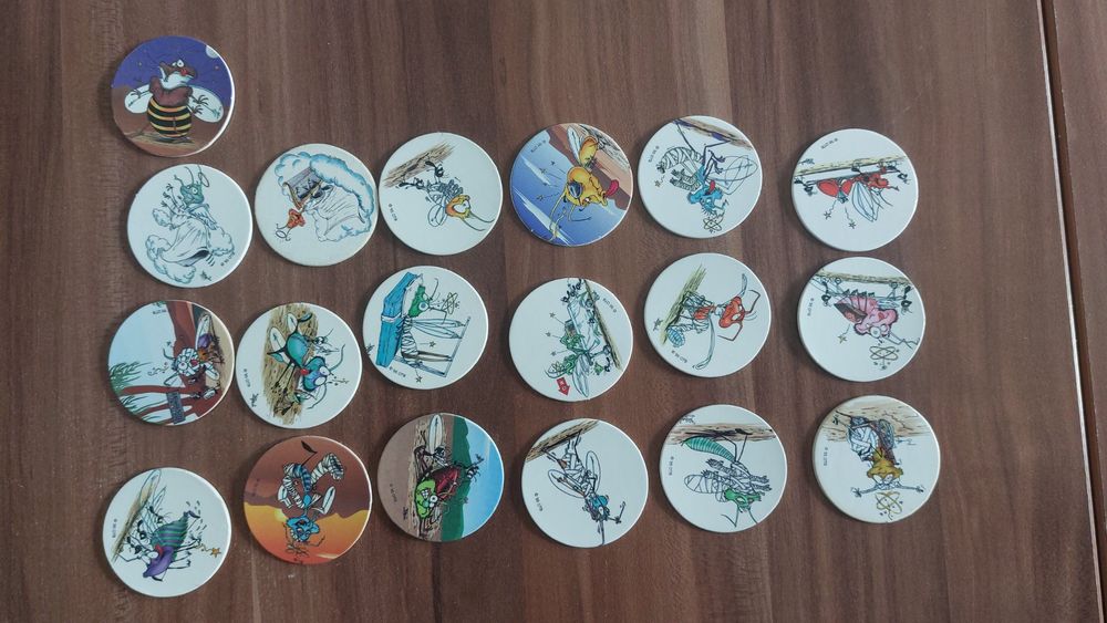 Pog Splatter Bugs Serie A full Set 19/20 missing N27 (Neu (gemäss ...